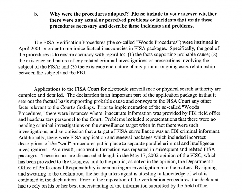 April 20, 2019 - The FISA Court, Woods Procedures and Carter Page - The ...