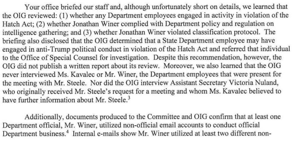 September 12, 2019 - State Dept official Jonathan Winer used a personal ...