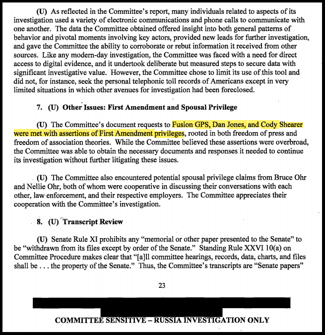 August 18, 2020 - Senate Intel Russia report shows Committee allowing ...